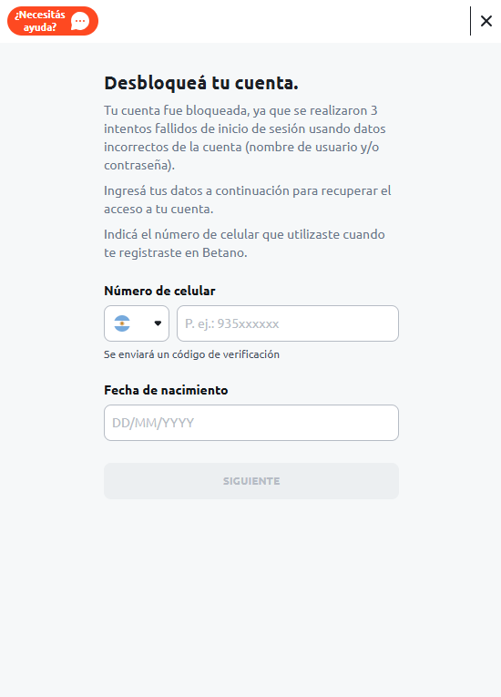 My account has been blocked because I entered an incorrect password ...